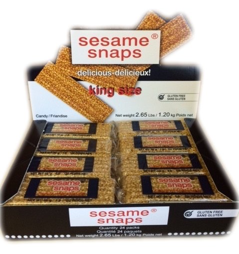 King Sized Sesame Snaps (Box of 24) – Snacks Eh